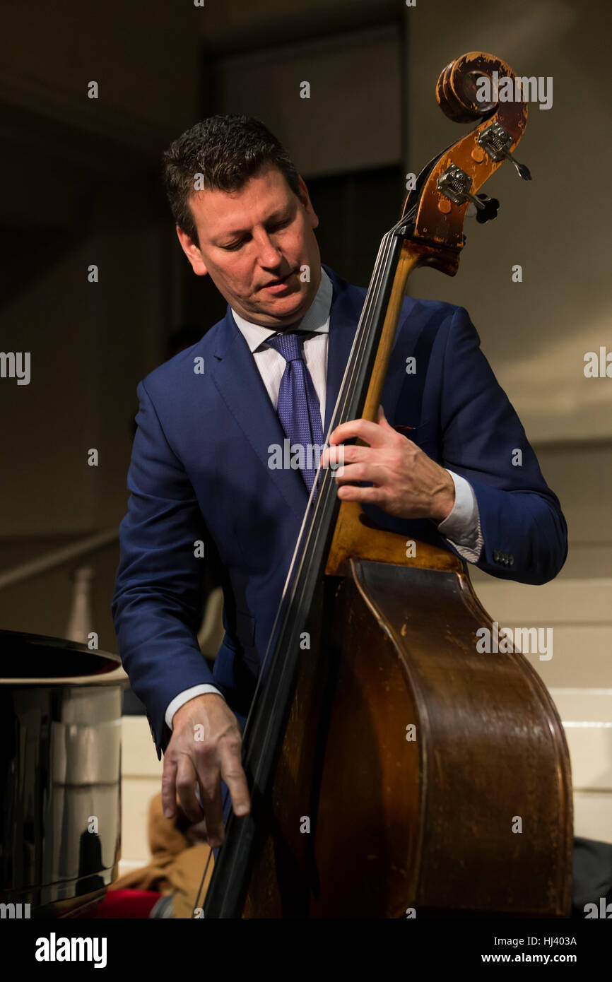 New York, NY USA - January 5, 2017: John Webber performs during Jazz ...