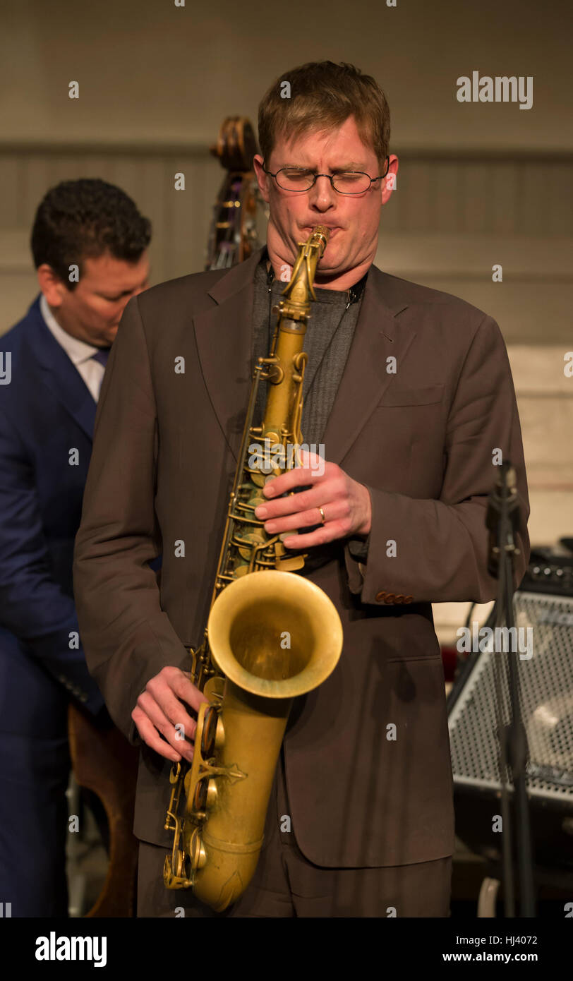 New York, NY USA - January 5, 2017: Eric Alexander performs during Jazz ...