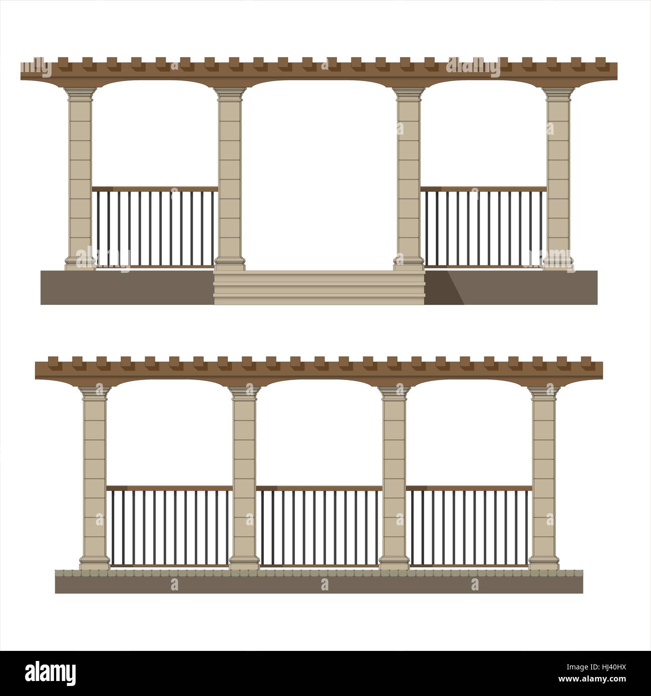 Set of vector pergola Stock Vector Image & Art - Alamy