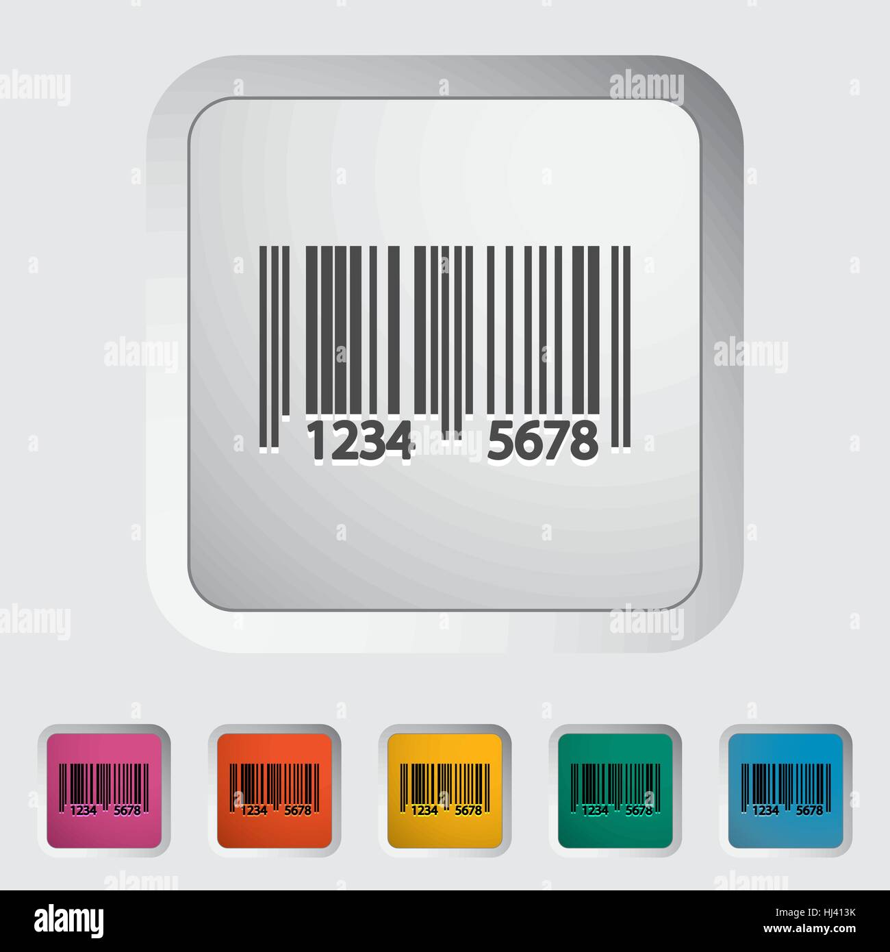 Vector Illustration Single Isolated Barcode High Resolution Stock ...