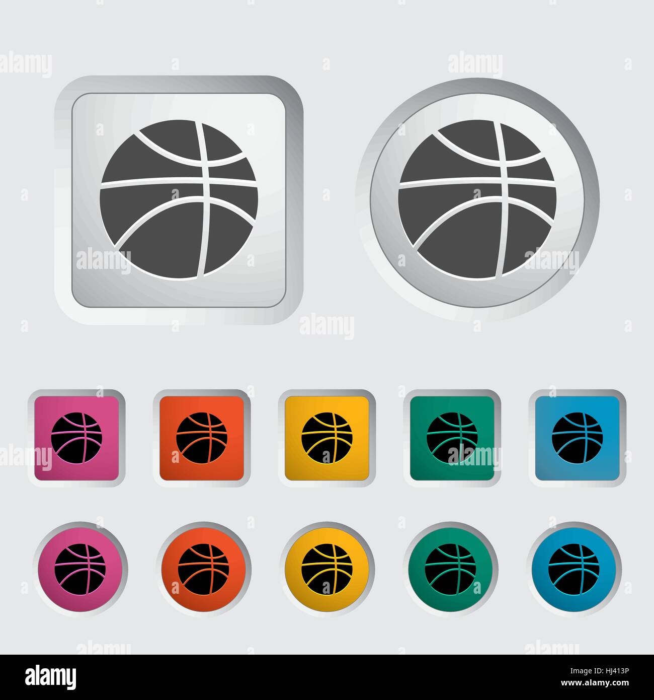 Basketball icon. Vector illustration EPS Stock Vector Image & Art - Alamy
