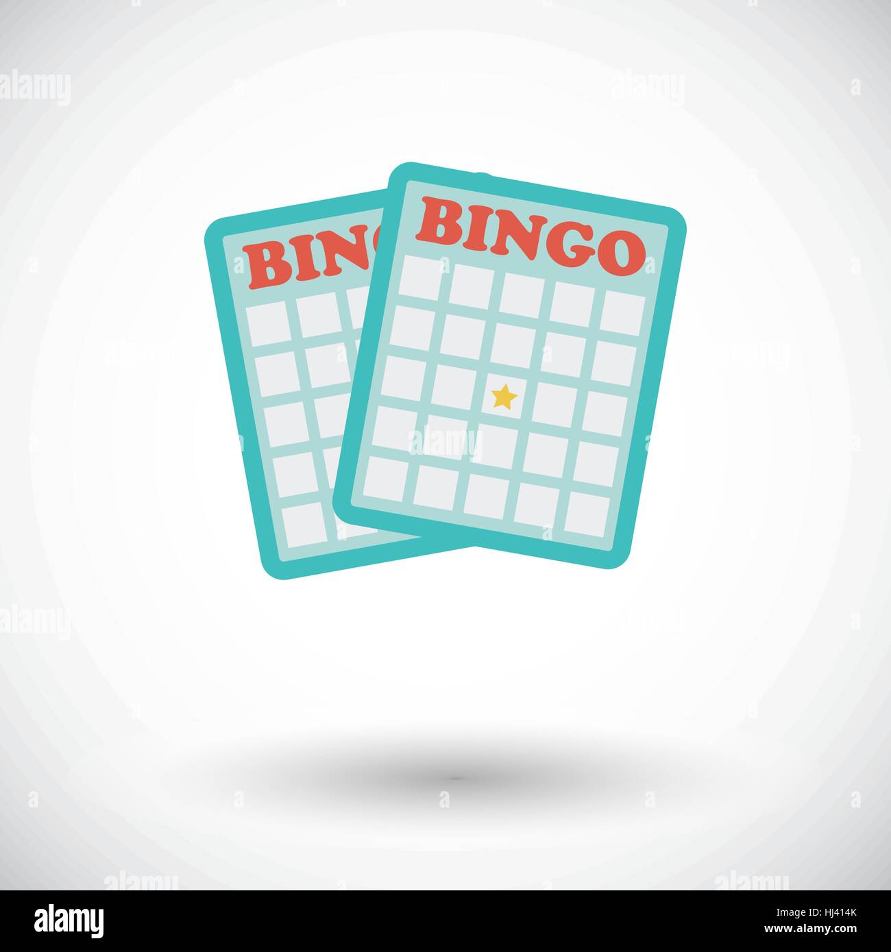 Bingo. Flat icon for mobile and web applications. Vector illustration ...