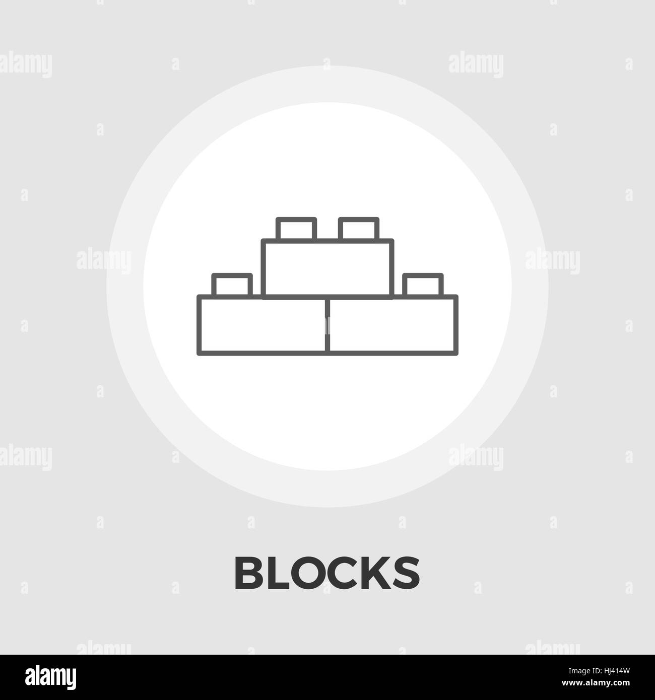 Blocks icon vector. Flat icon isolated on the white background ...