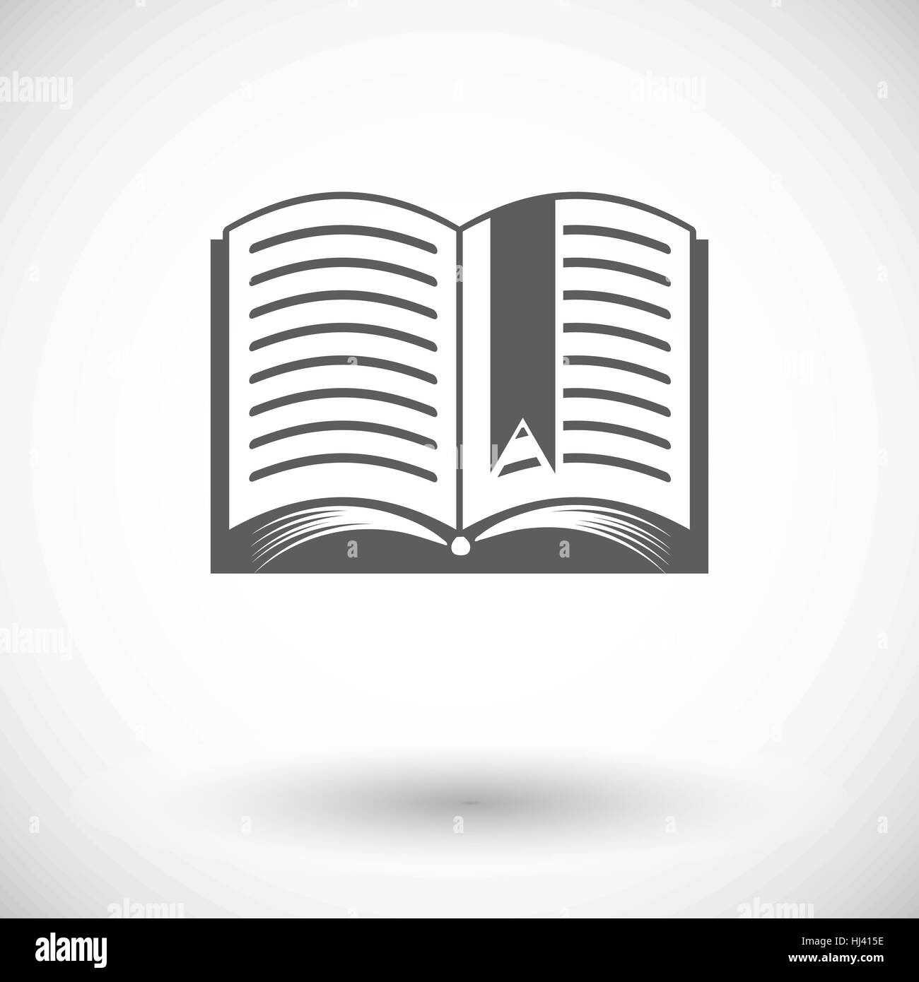 Book. Single flat icon on white background. Vector illustration Stock ...