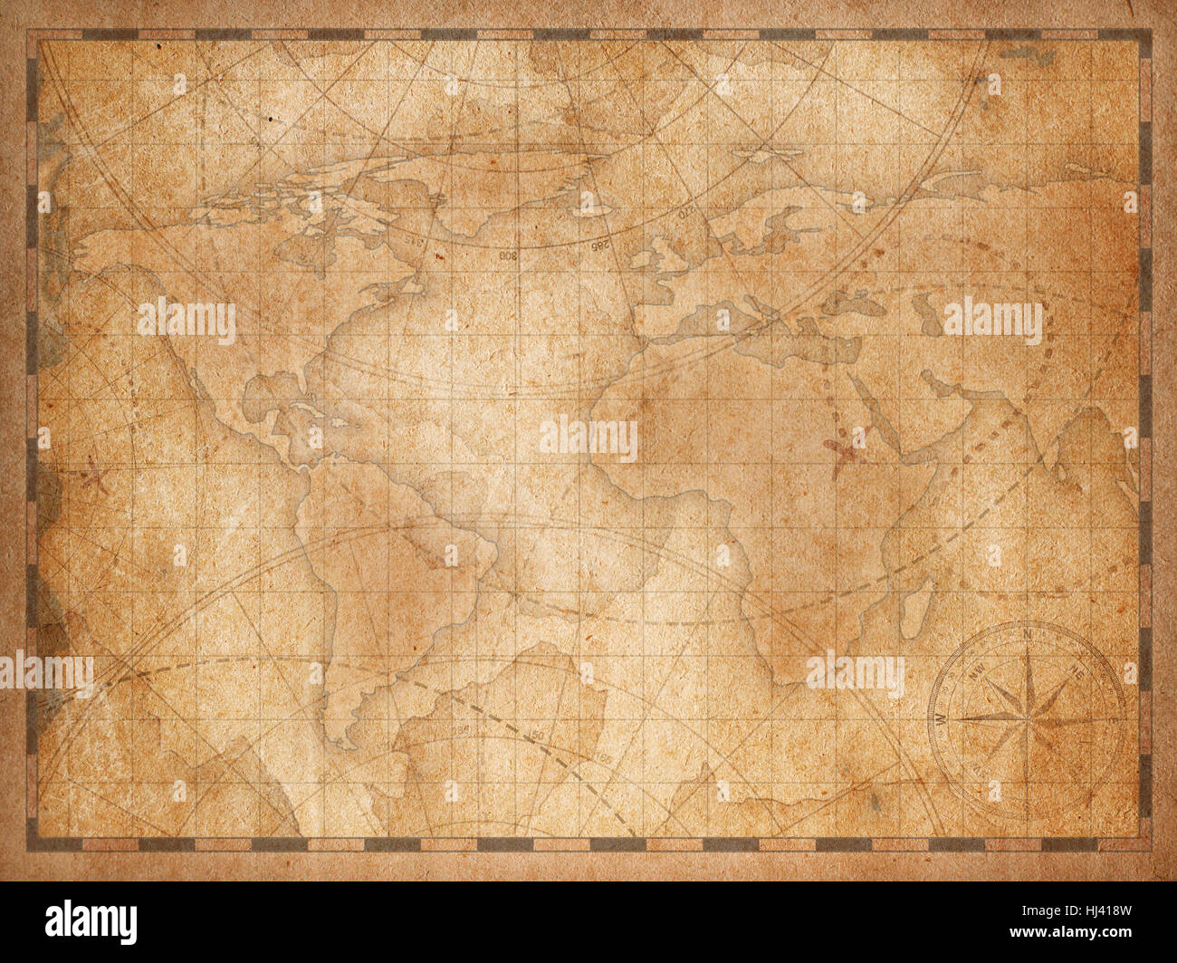 Vintage nautical map background Stock Photo - Alamy
