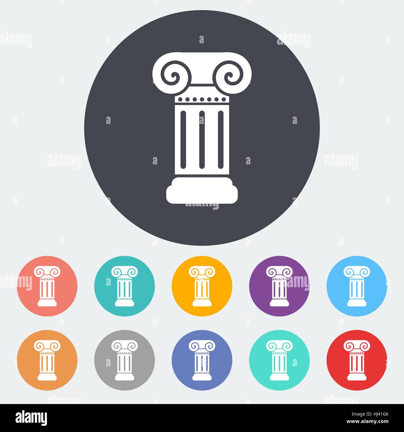 Decoration on column roman Stock Vector Images - Alamy