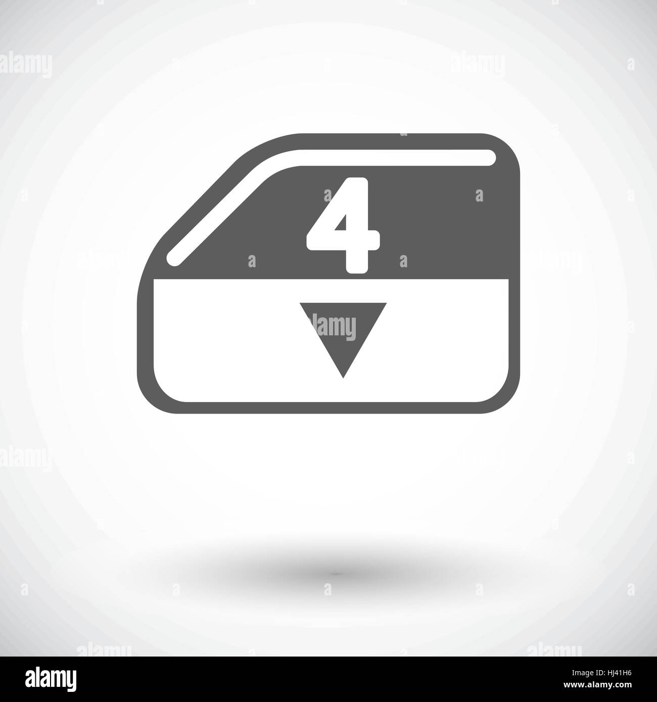 Window lock. Single flat icon on white background. Vector illustration ...