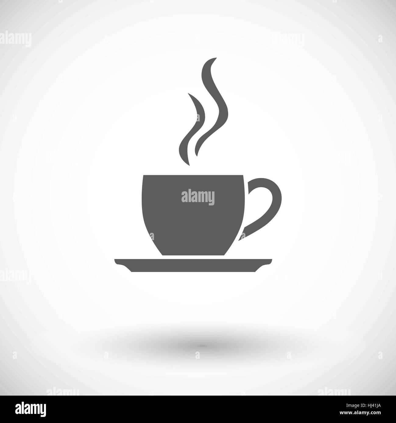Cafe. Single flat icon on white background. Vector illustration Stock ...