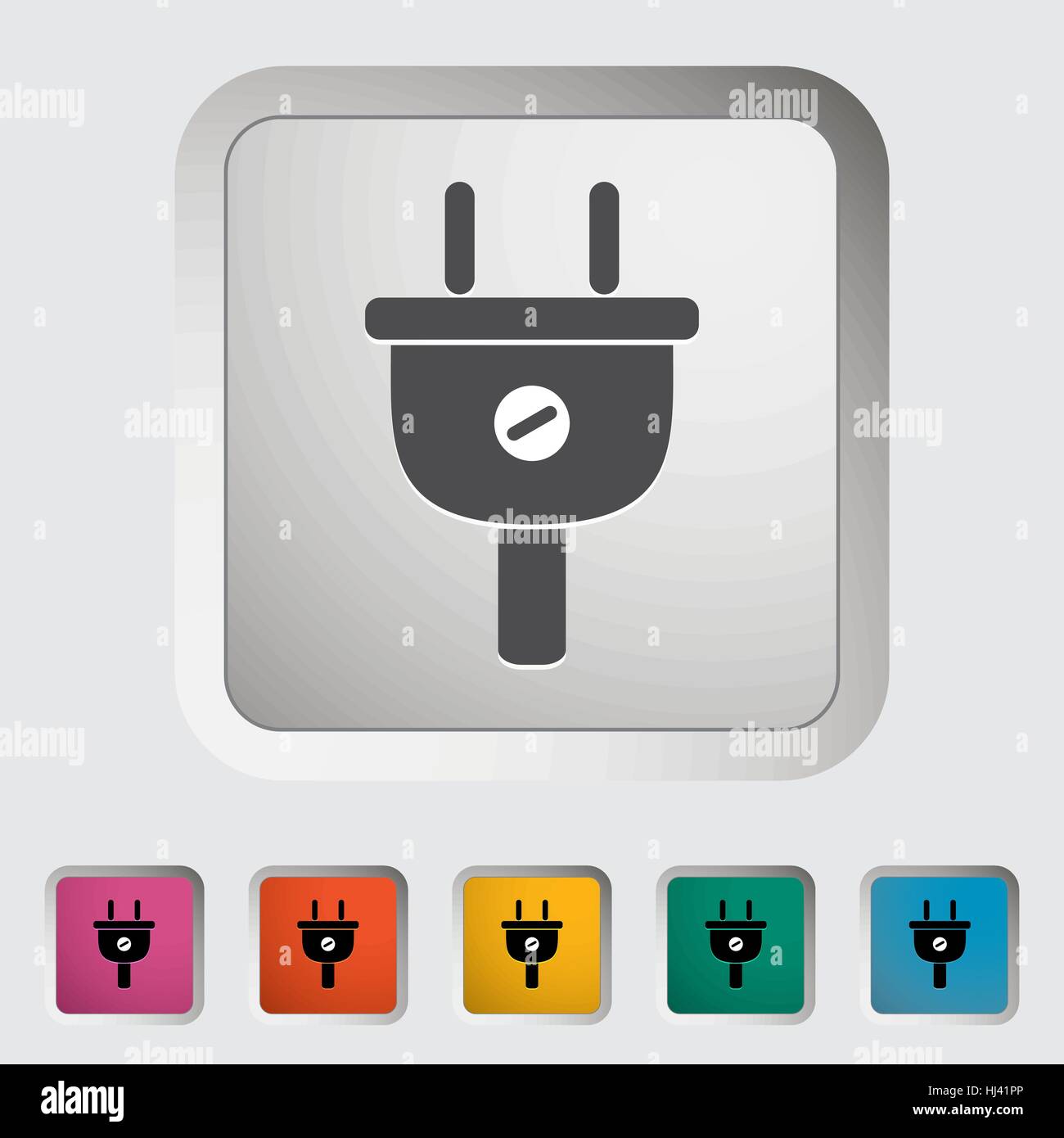 Single plug socket Stock Vector Images - Alamy