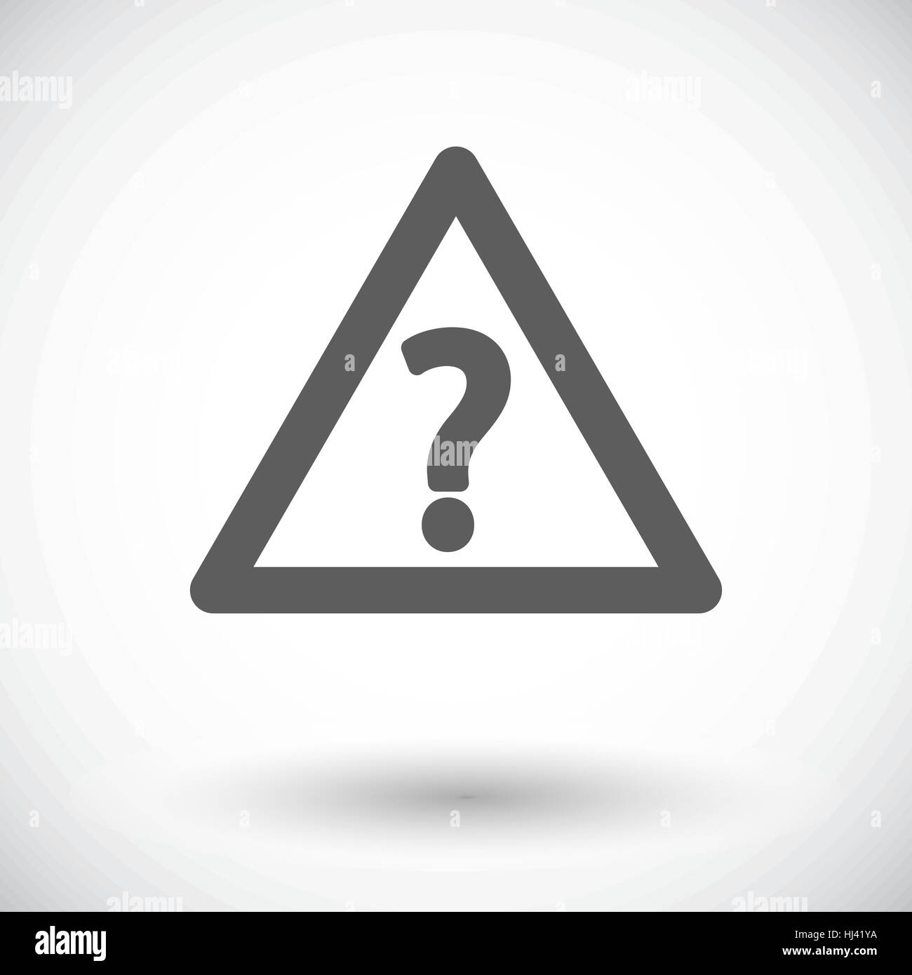 Question. Single flat icon on white background. Vector illustration ...