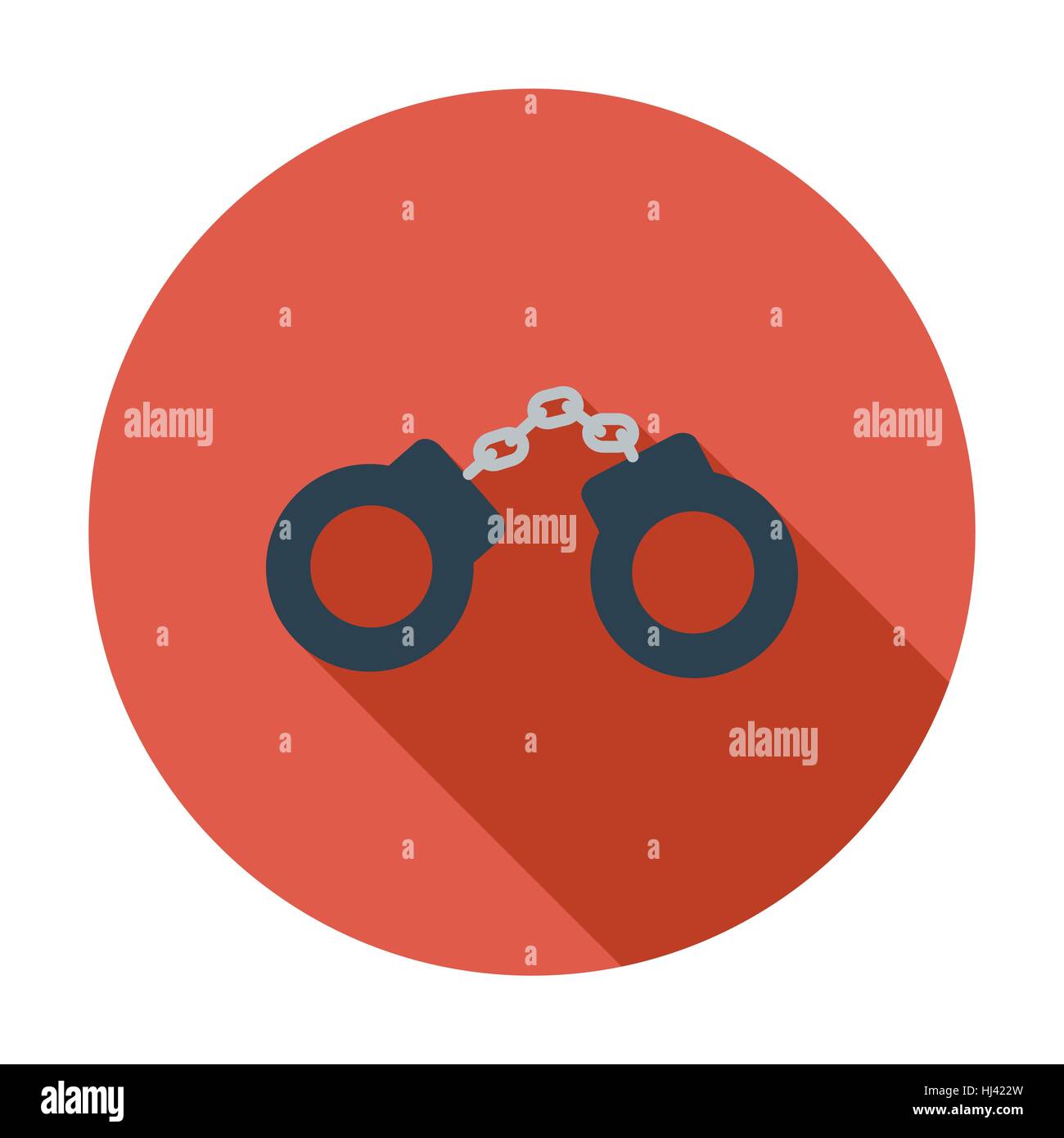 Handcuffs. Flat vector icon for mobile and web applications. Vector ...