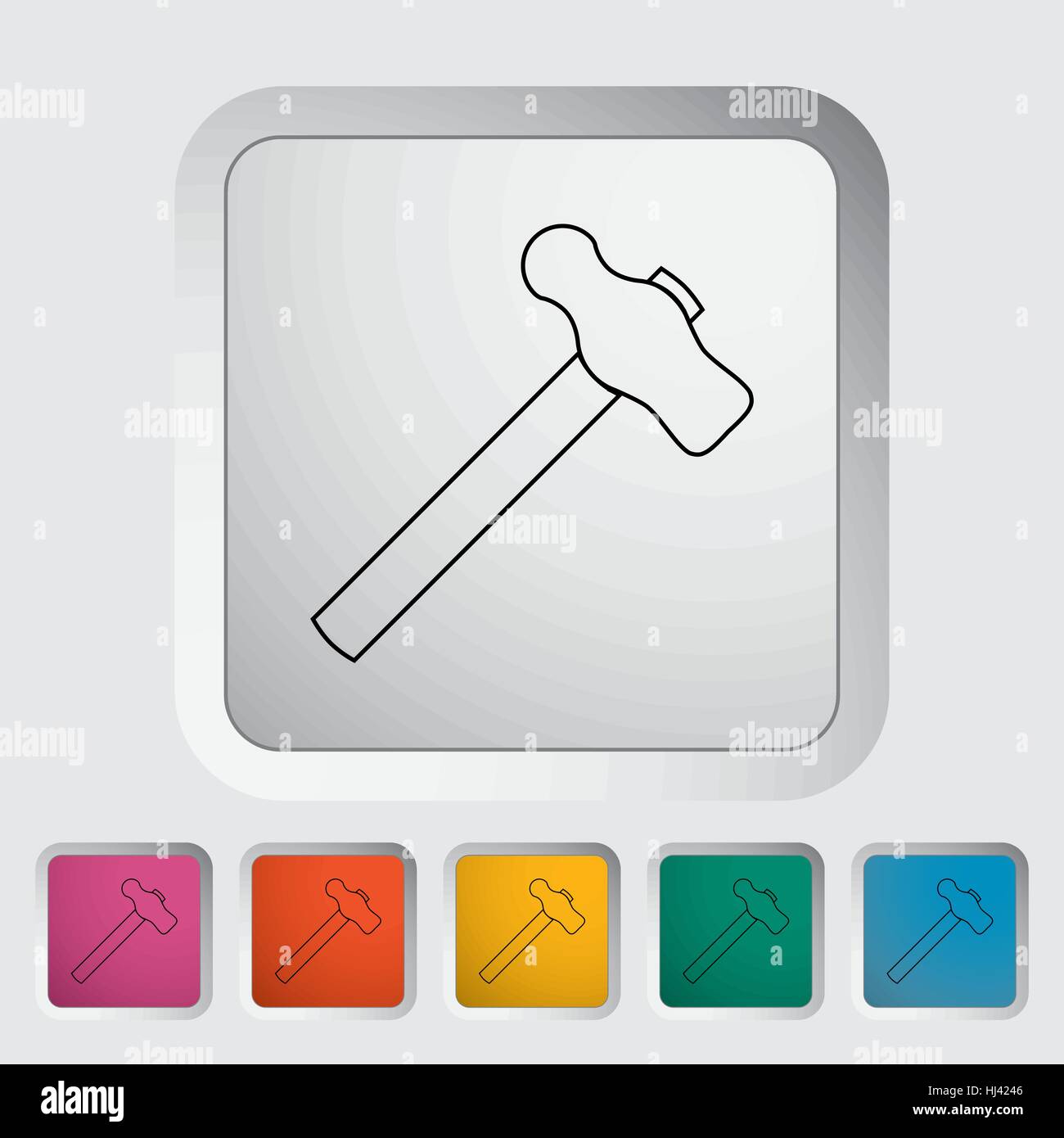 Sledgehammer and hit Stock Vector Images - Alamy