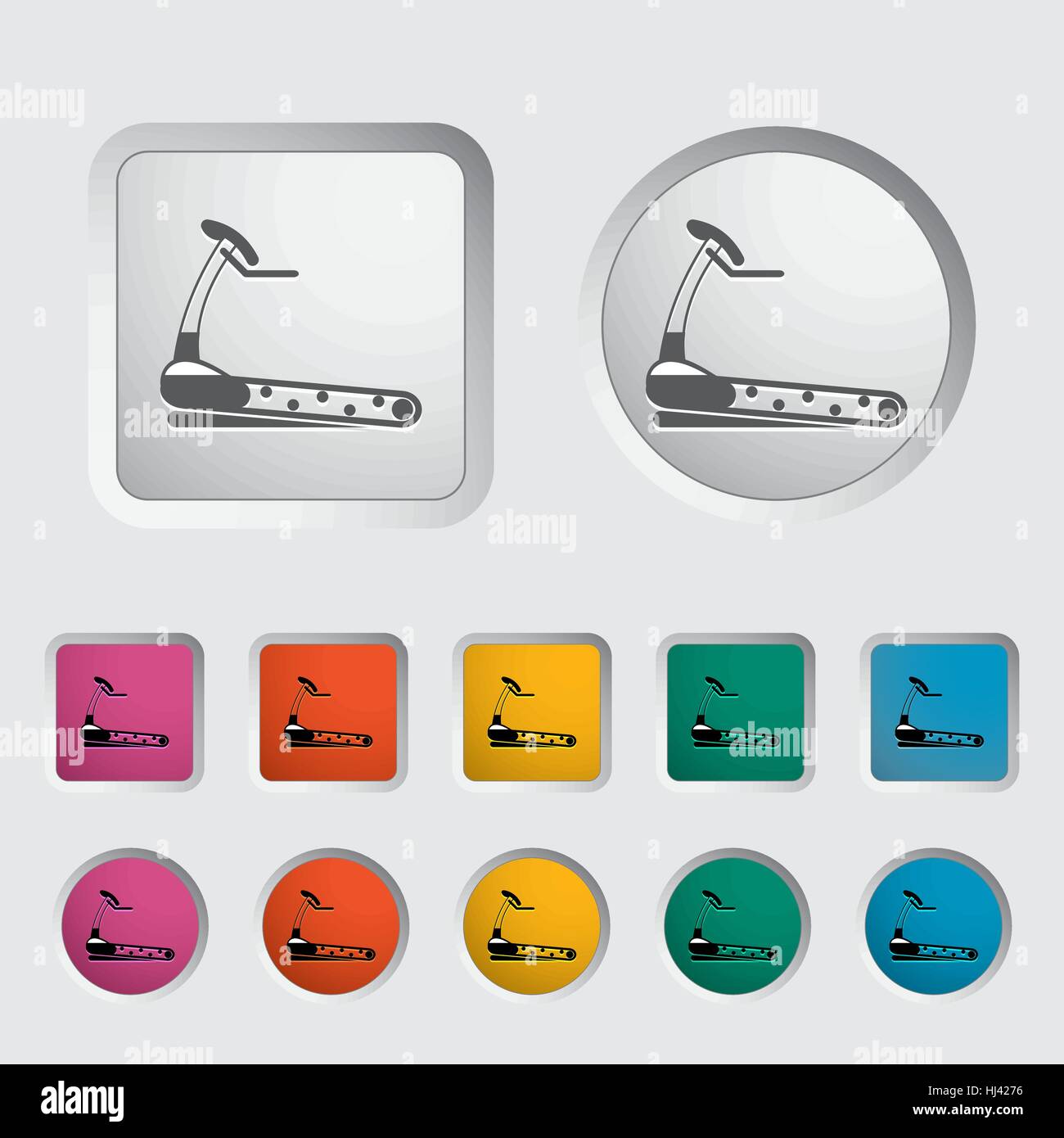 Icon trainer treadmill. Vector illustration Stock Vector Image & Art ...