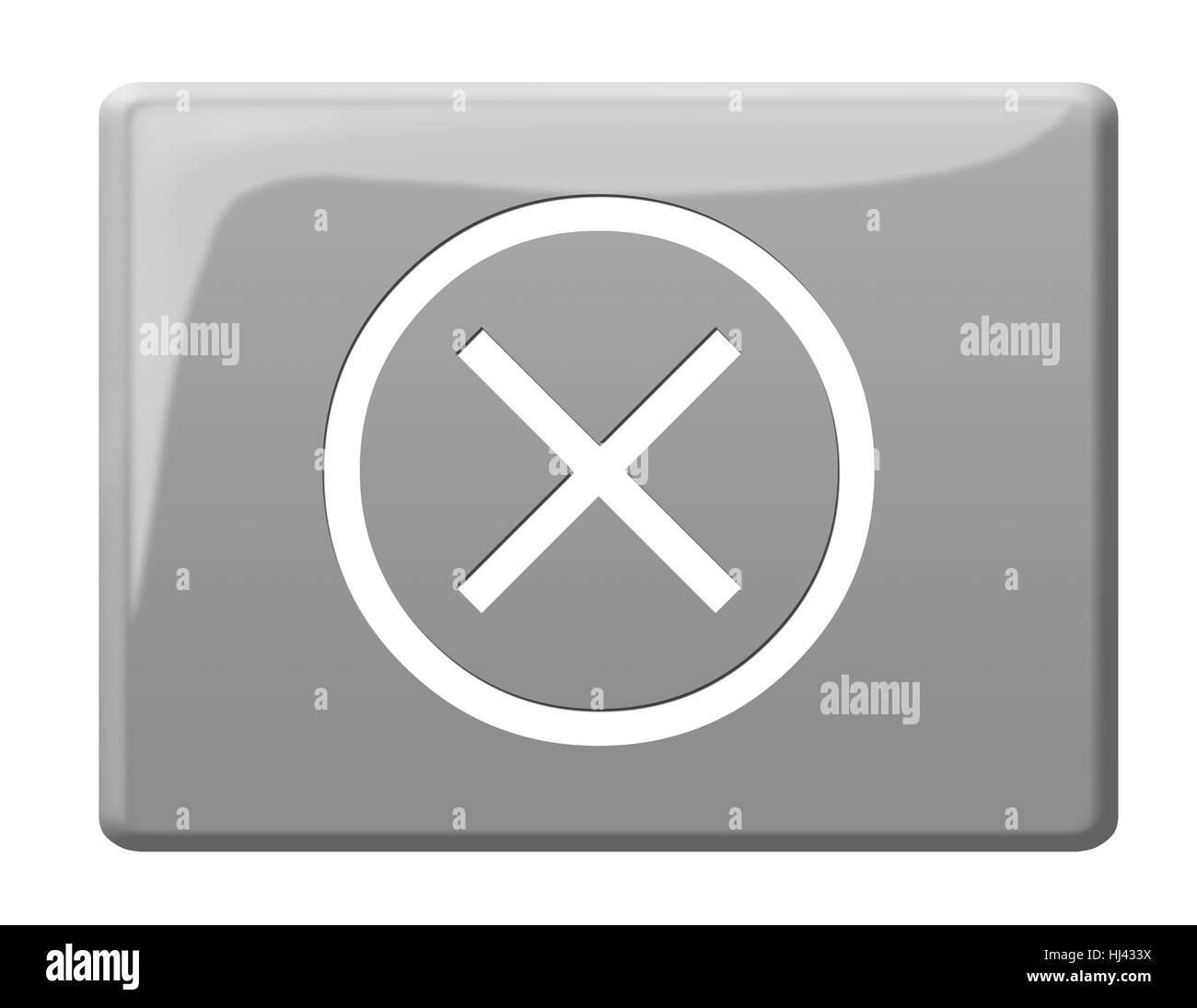 Cross pictogram symbol pictograph Cut Out Stock Images & Pictures - Alamy