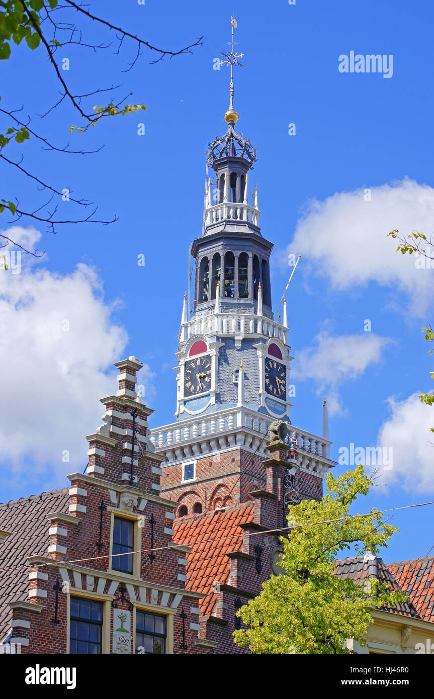 house, building, historical, church, clock, steeple, townhouse, point ...