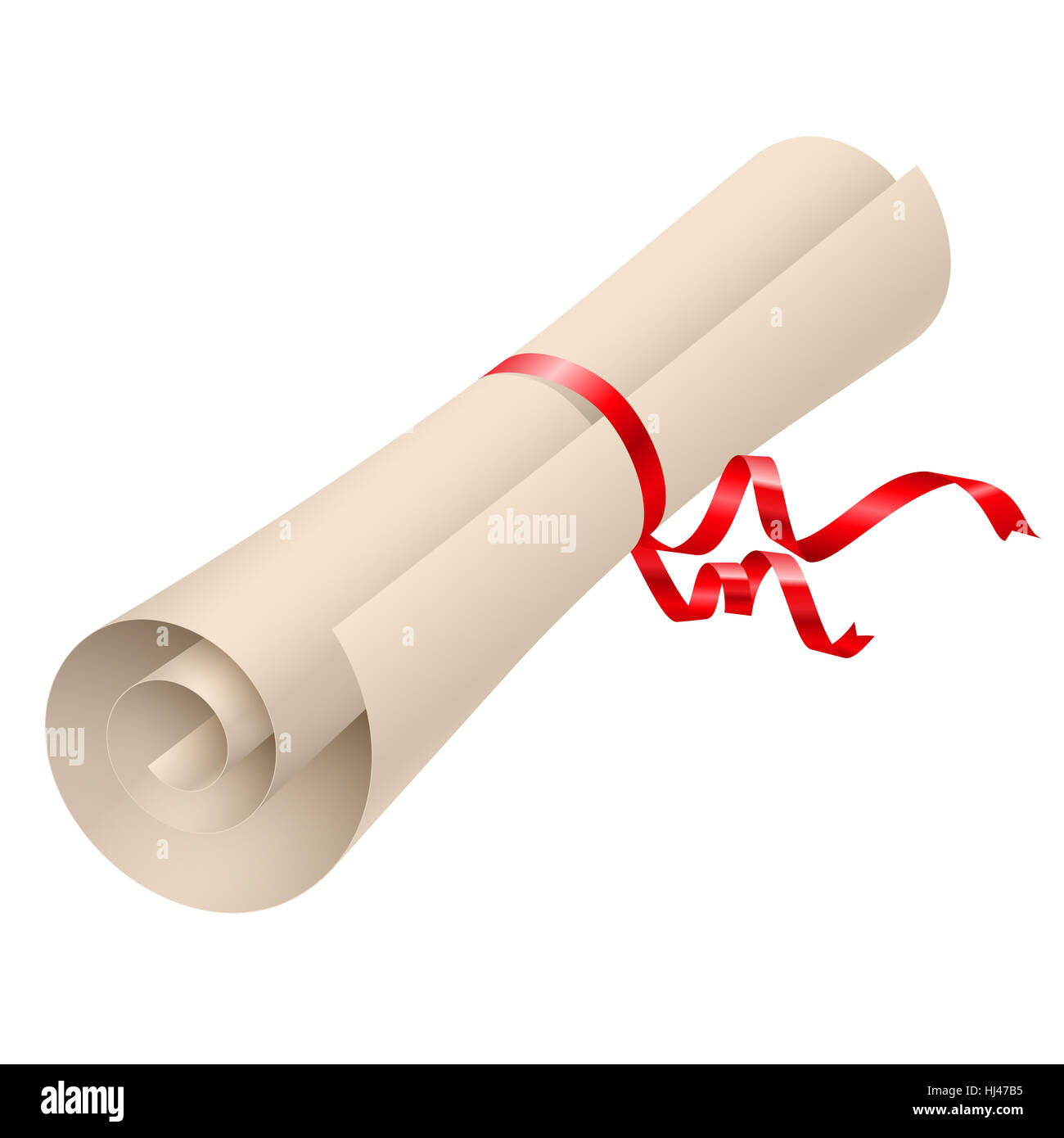 Diploma. Illustration on white background for design Stock Photo - Alamy