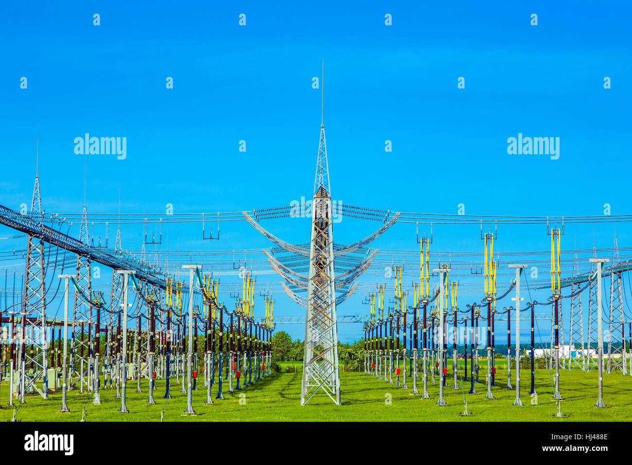 station, tower, field, energy, power, electricity, electric power ...