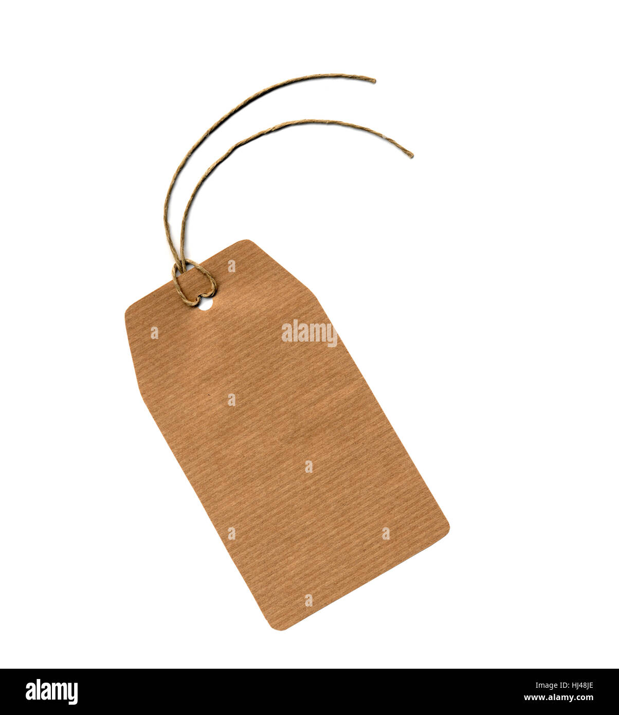 Price tag or address label with string Stock Photo - Alamy