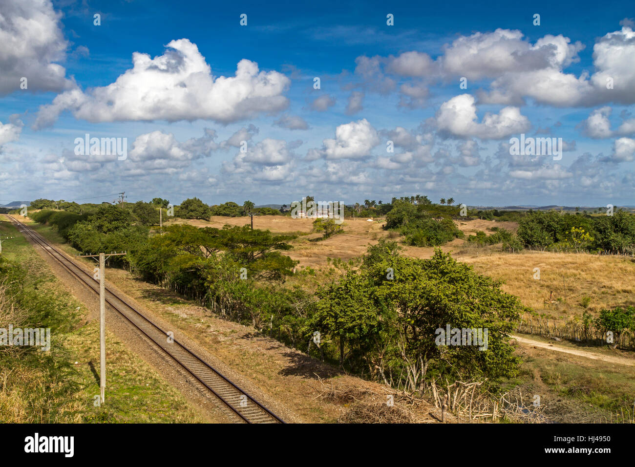 railway line in cuba Stock Photo - Alamy