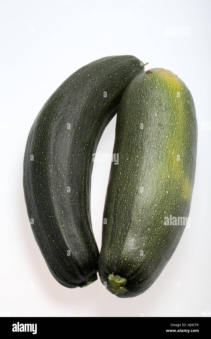 Fresh vegetable courgette. Isolated on white Stock Photo - Alamy