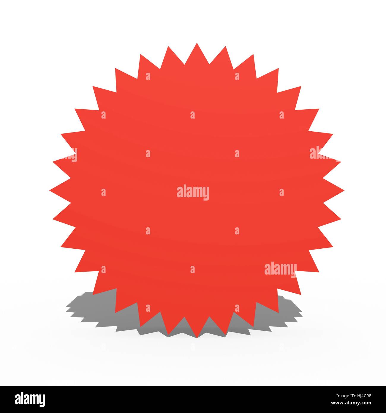 A 3d multi point star on a white background Stock Photo - Alamy