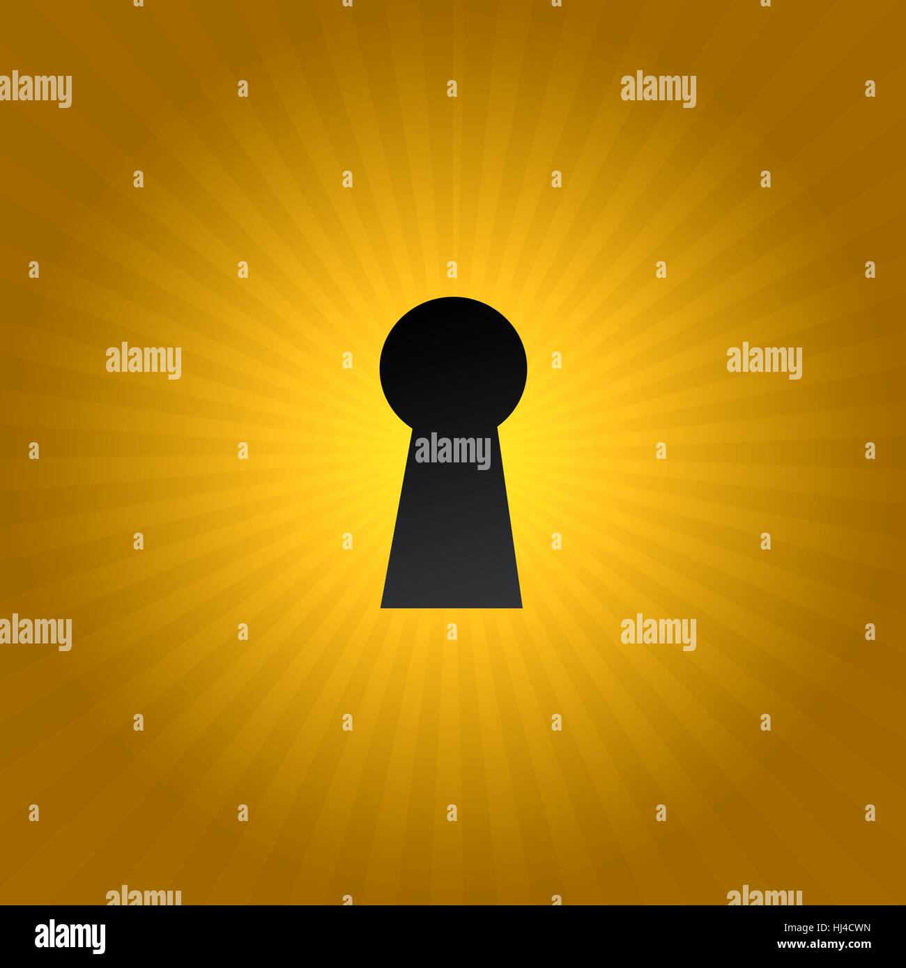 A keyhole isolated against a black background Stock Photo - Alamy