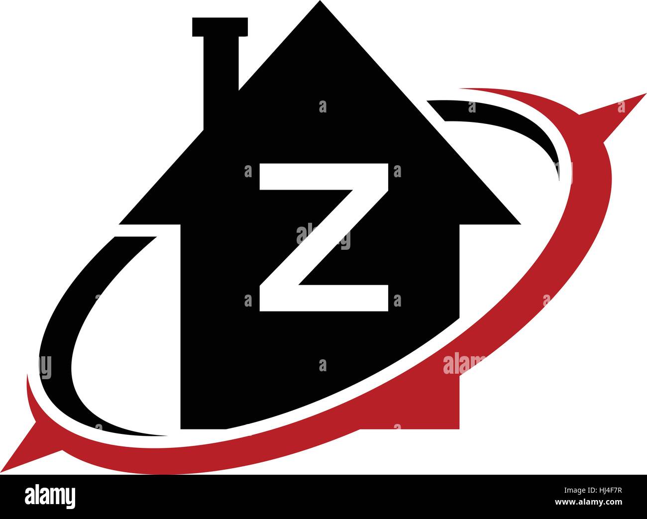 Z home logo Stock Vector Images - Alamy