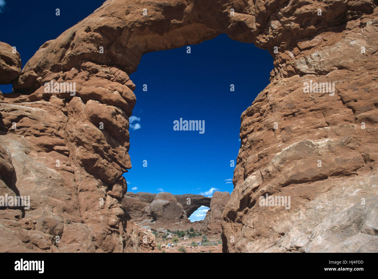 Turret Arch in Arches National Park, USA; Utah, Moab Stock Photo - Alamy