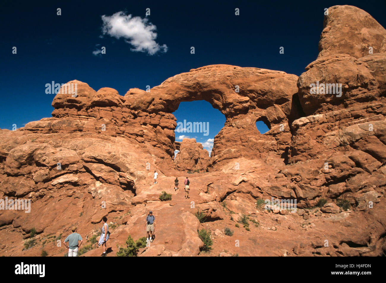Arch, USA, Utah, Moab, Arches National Park Stock Photo - Alamy