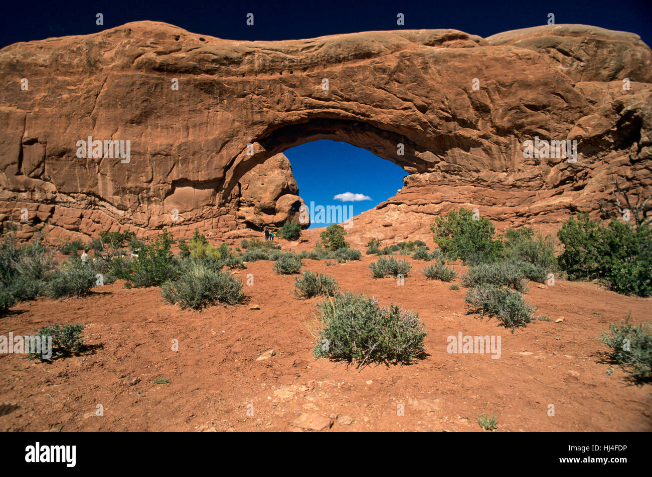 The North Window, USA, Utah, Moab, Arches Nationalpark Stock Photo - Alamy