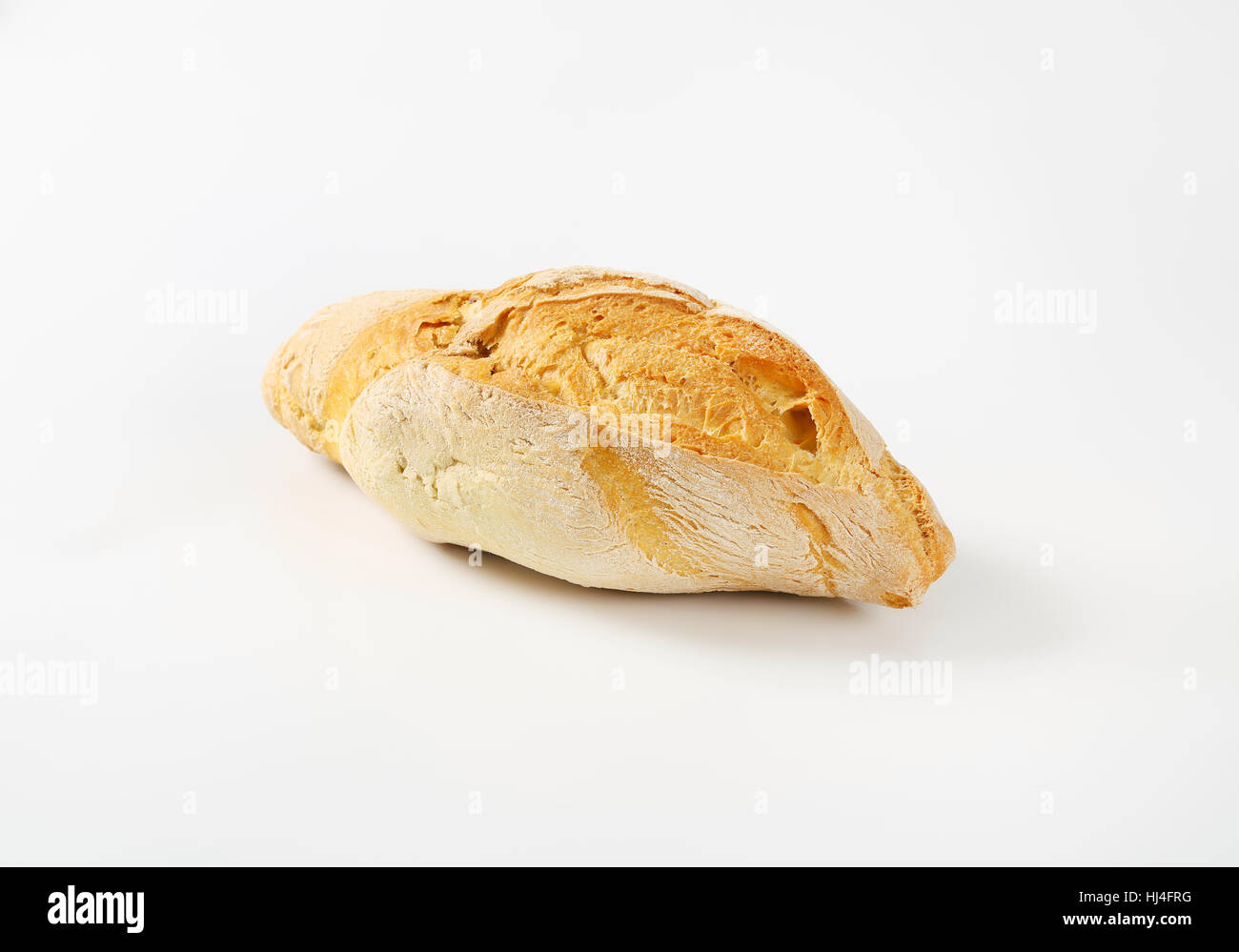 fresh diamond shaped ciabatta bread on white background Stock Photo - Alamy