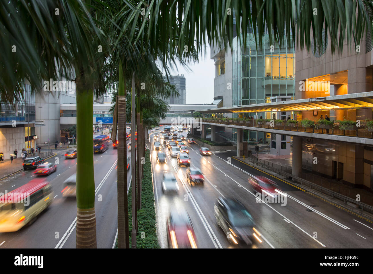 traffic on the streets of Hong Kong Stock Photo - Alamy