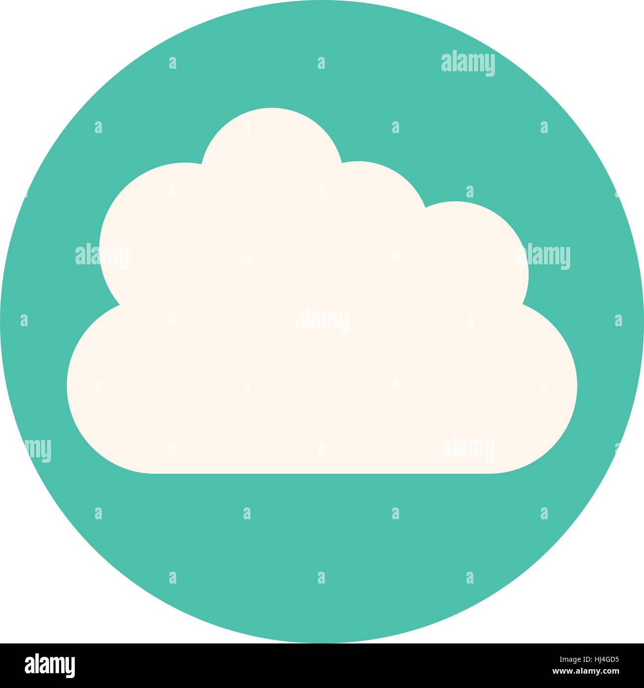 Cloud icon. Weather sky nature and climate theme. Isolated design ...