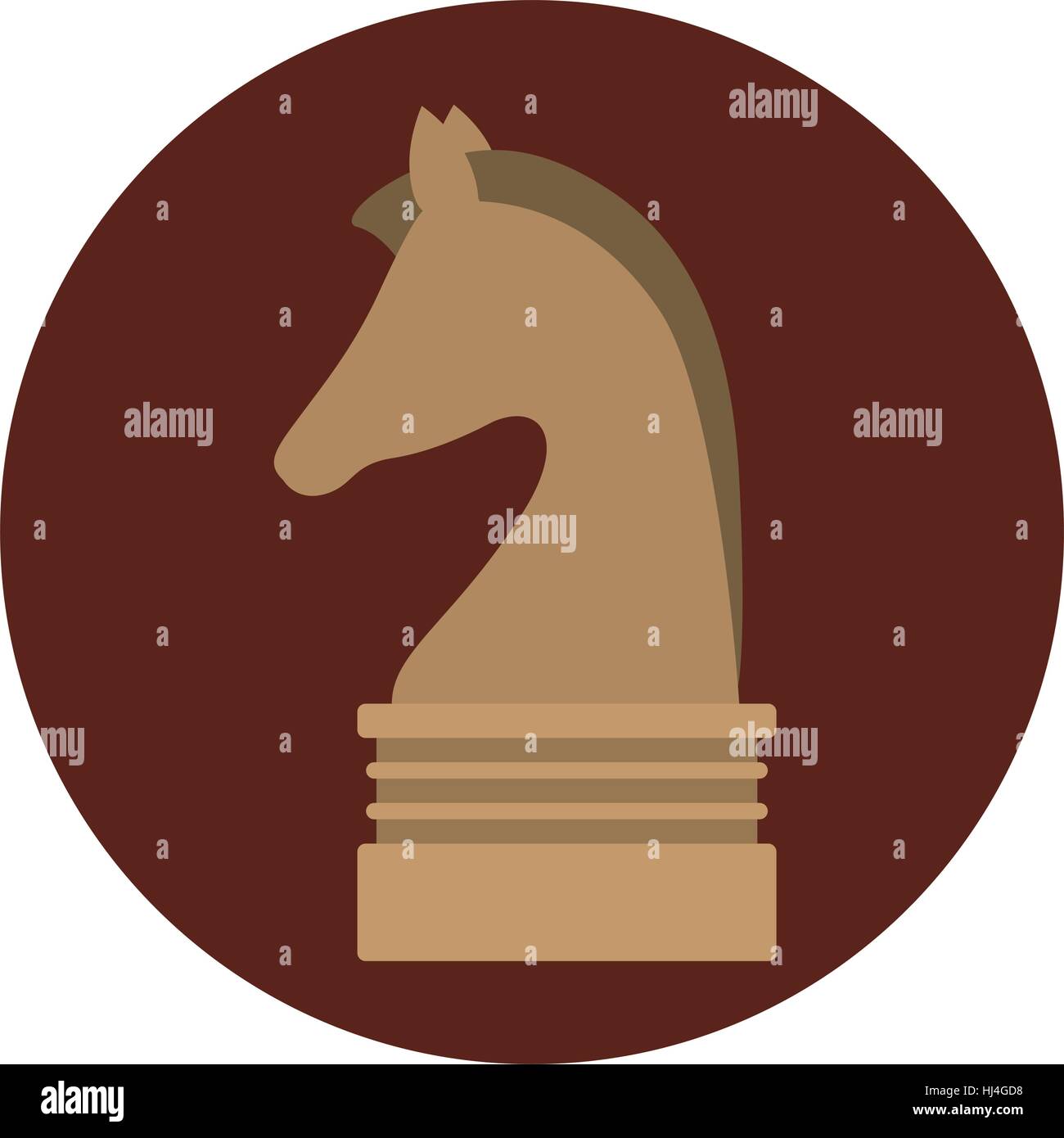 Chess piece icon. Game strategy competition and leisure theme. Isolated ...