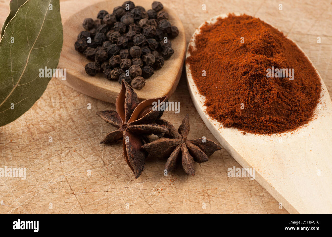detail of star anise and other spices Stock Photo - Alamy