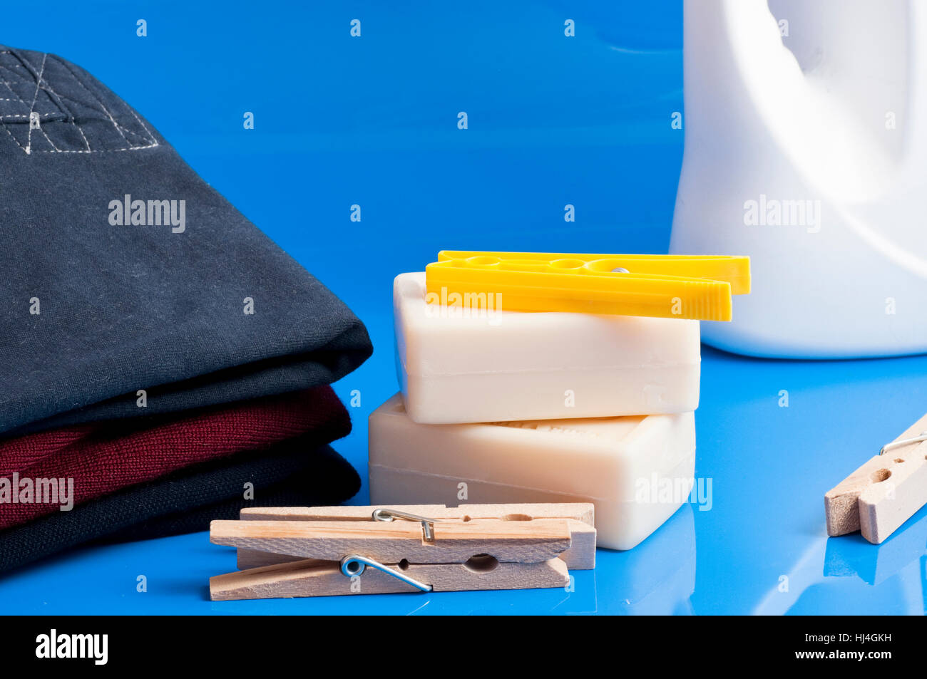 soap, clothes and laundry Stock Photo - Alamy