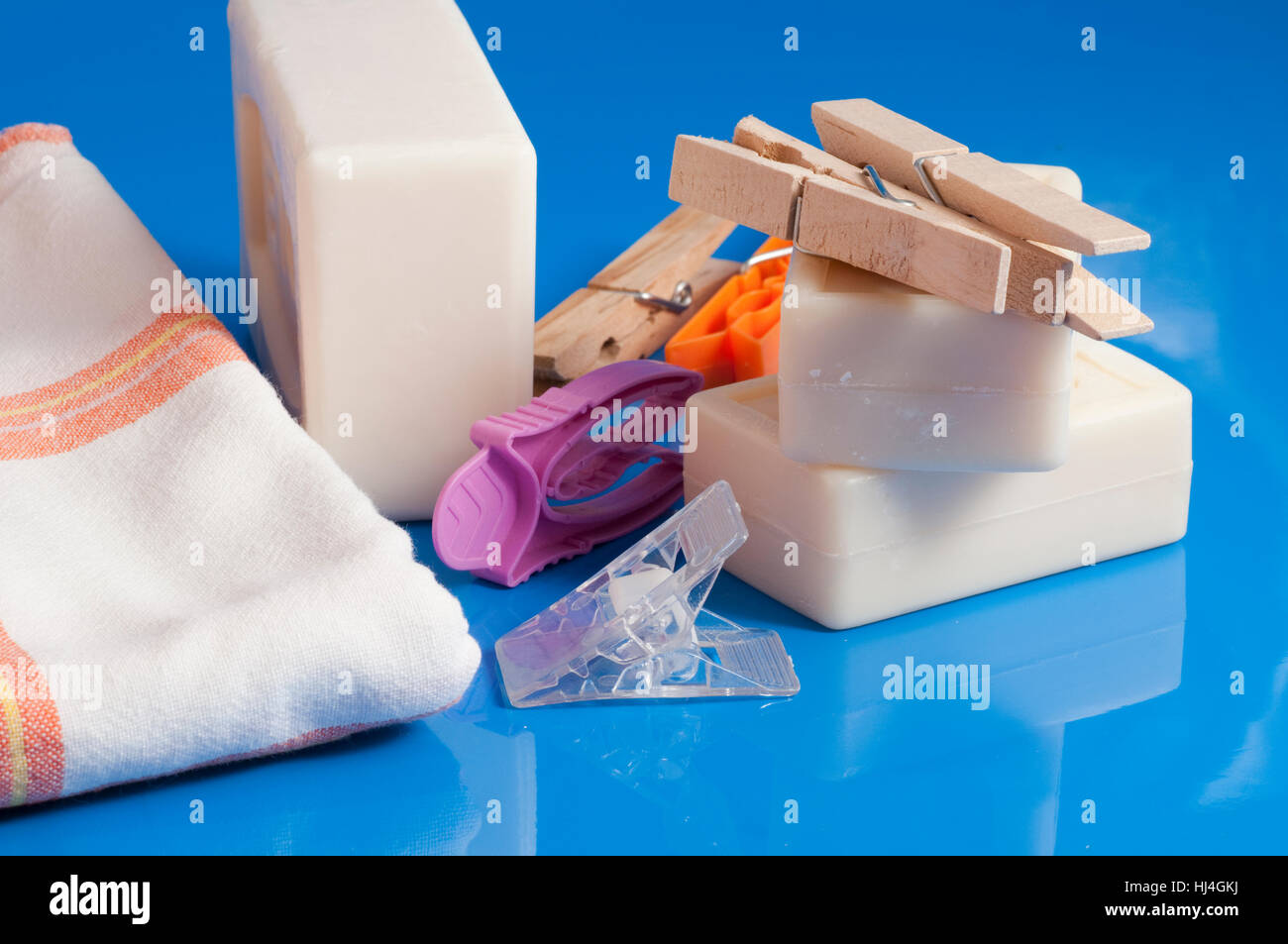 soap, clothes and laundry Stock Photo - Alamy