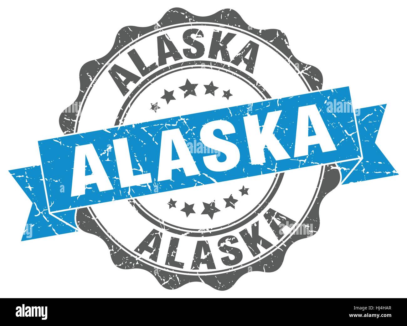 Alaska round ribbon seal Stock Vector Image & Art - Alamy