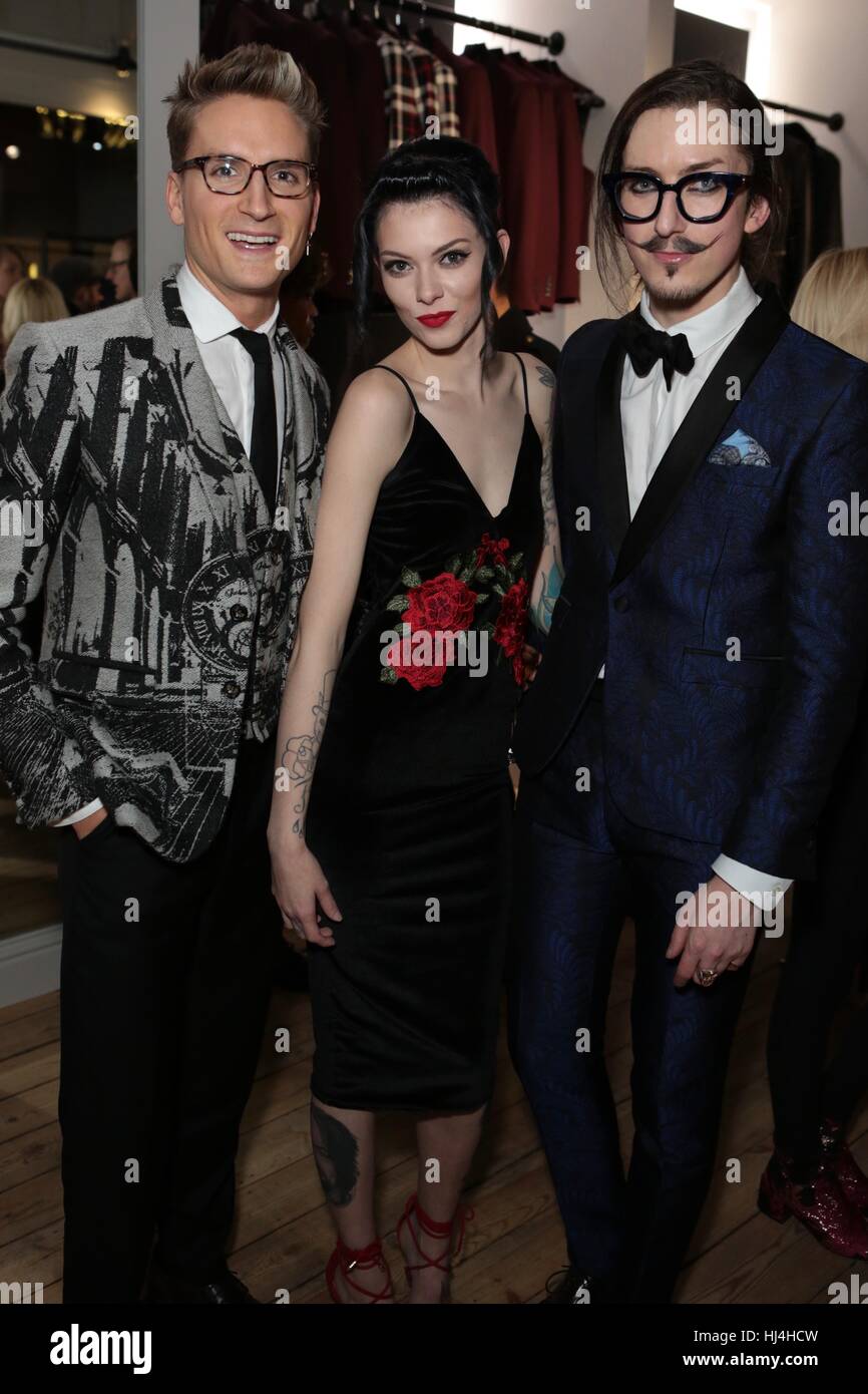 Guests attend Joshua Kane Flagship Store launch party Featuring: Oliver ...