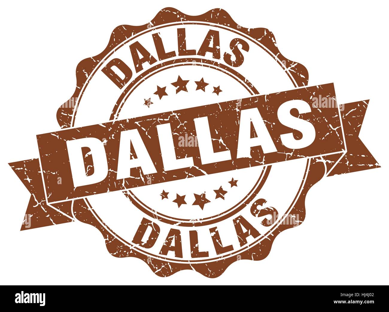 Dallas round ribbon seal Stock Vector Image & Art - Alamy