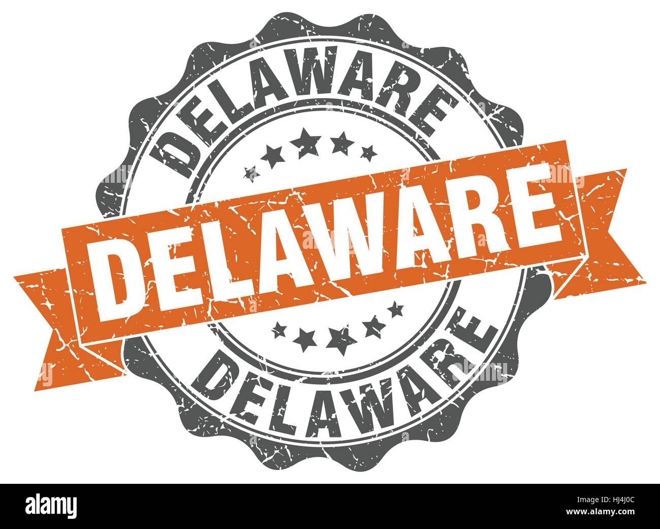 Delaware round ribbon seal Stock Vector Image & Art - Alamy