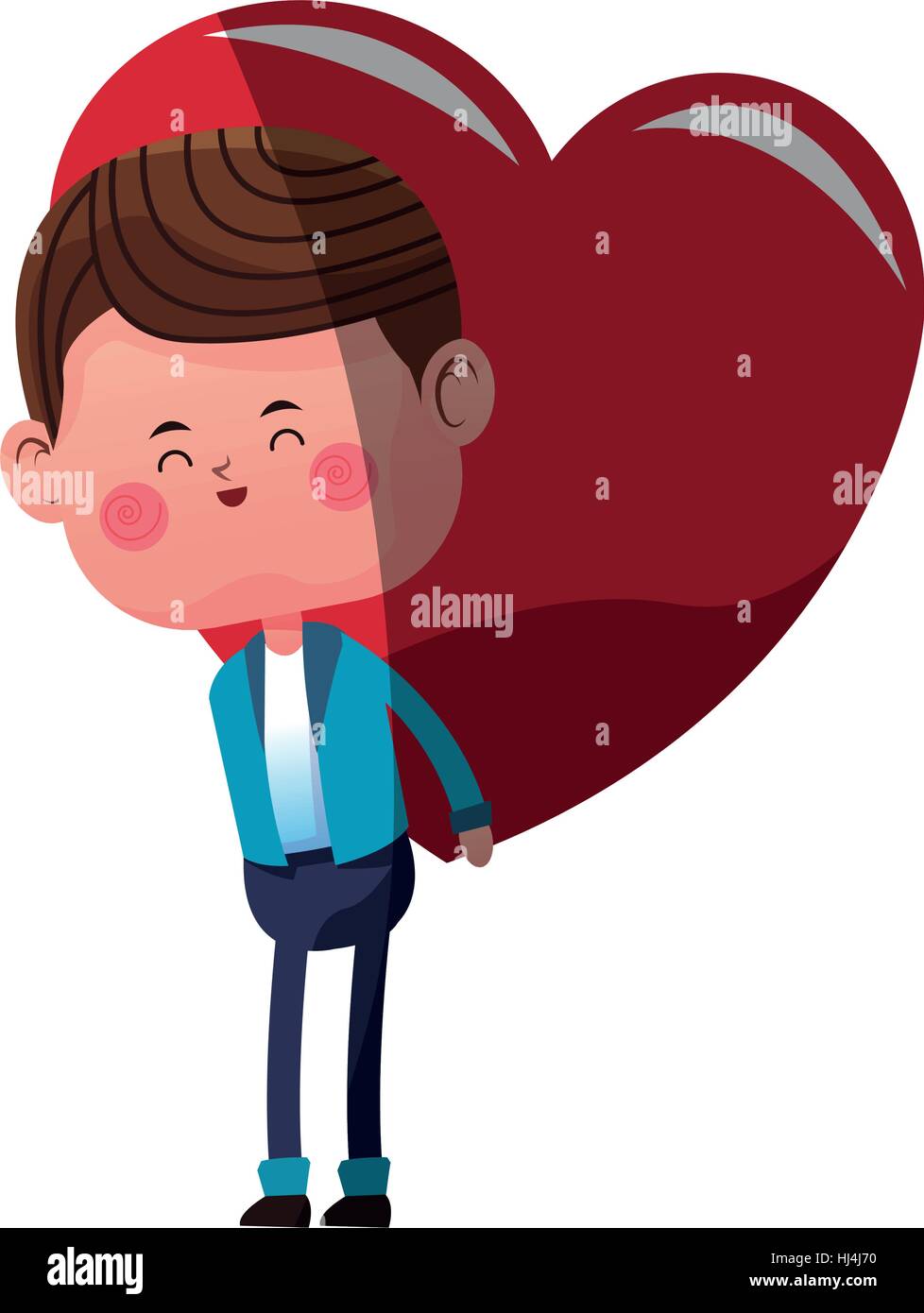 kawaii man icon Stock Vector Image & Art - Alamy
