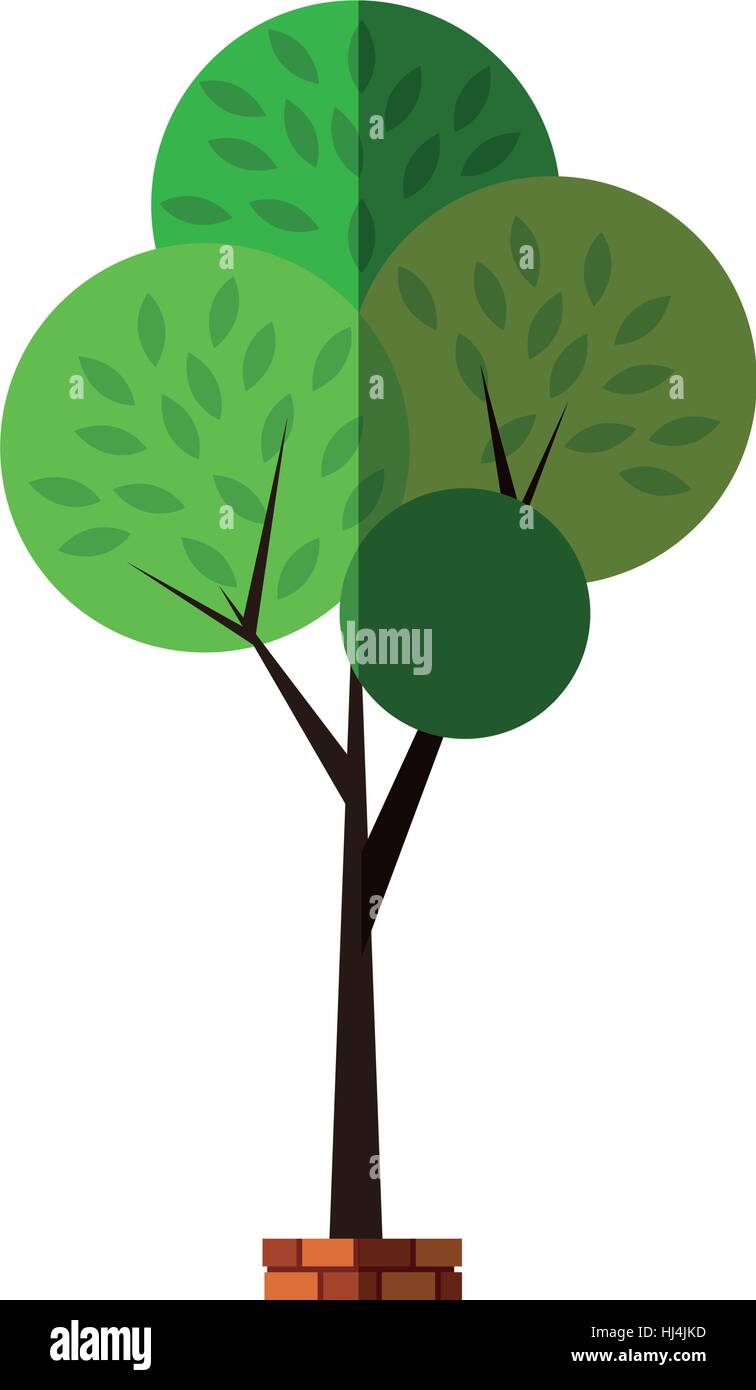 green tree icon Stock Vector Image & Art - Alamy