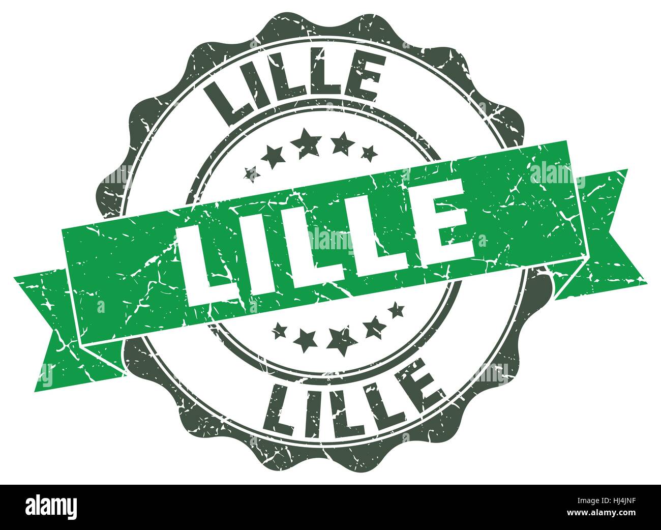 Lille round ribbon seal Stock Vector Image & Art - Alamy