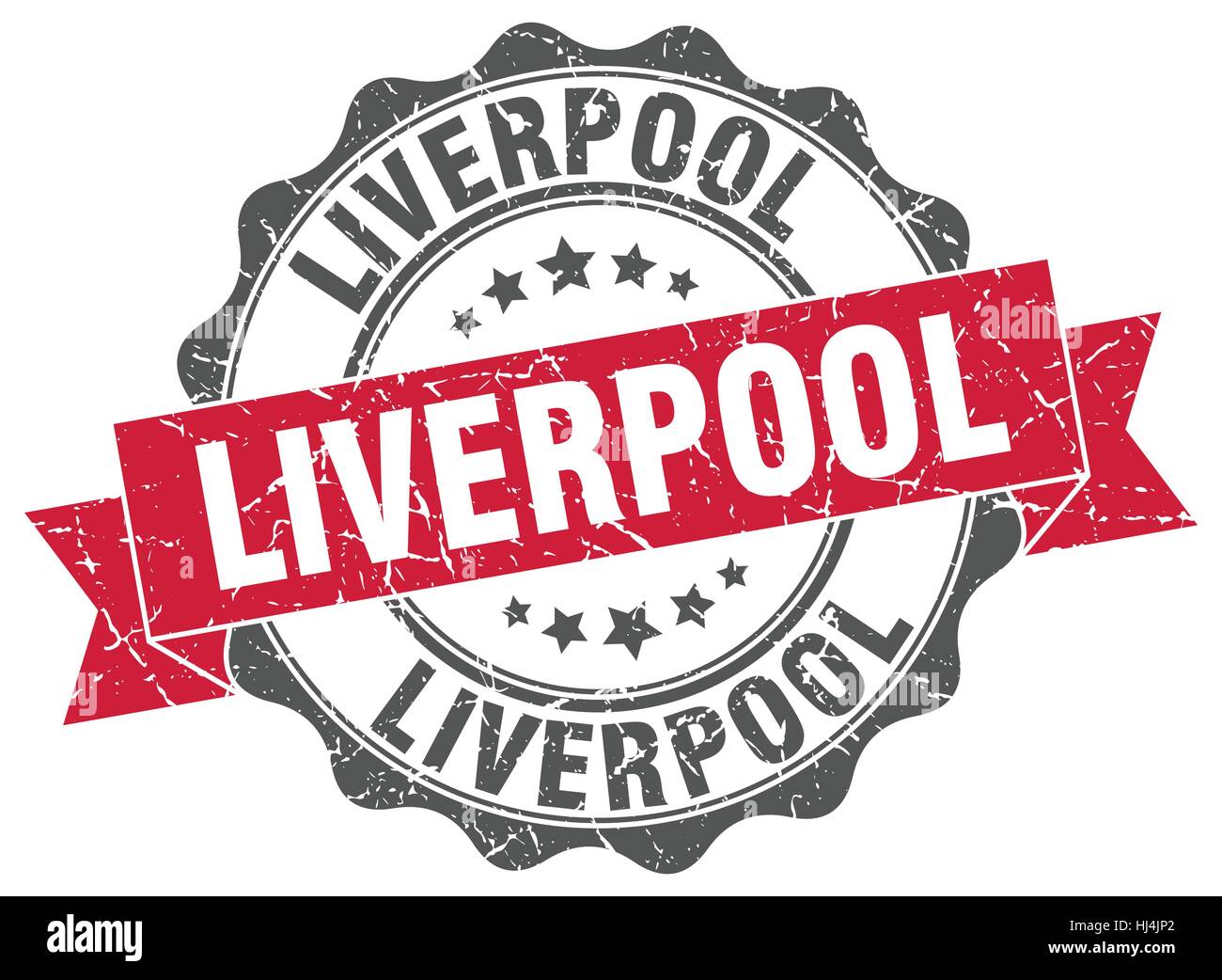 Liverpool round ribbon seal Stock Vector Image & Art - Alamy