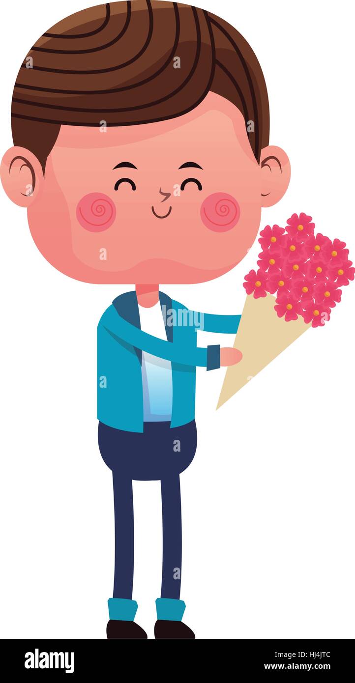 kawaii man icon Stock Vector Image & Art - Alamy