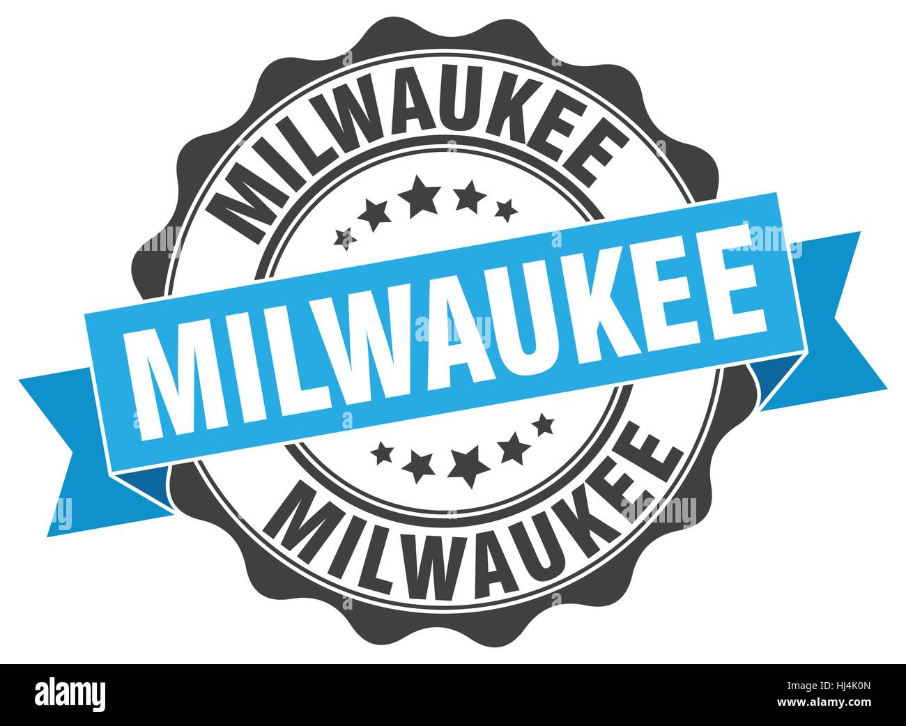 Milwaukee round ribbon seal Stock Vector Image & Art - Alamy