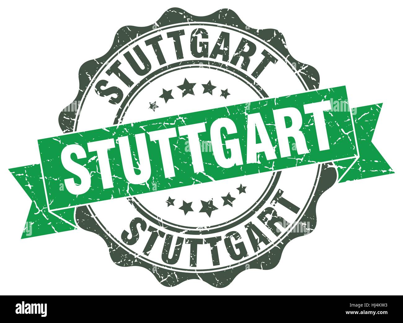 Stuttgart round ribbon seal Stock Vector Image & Art - Alamy