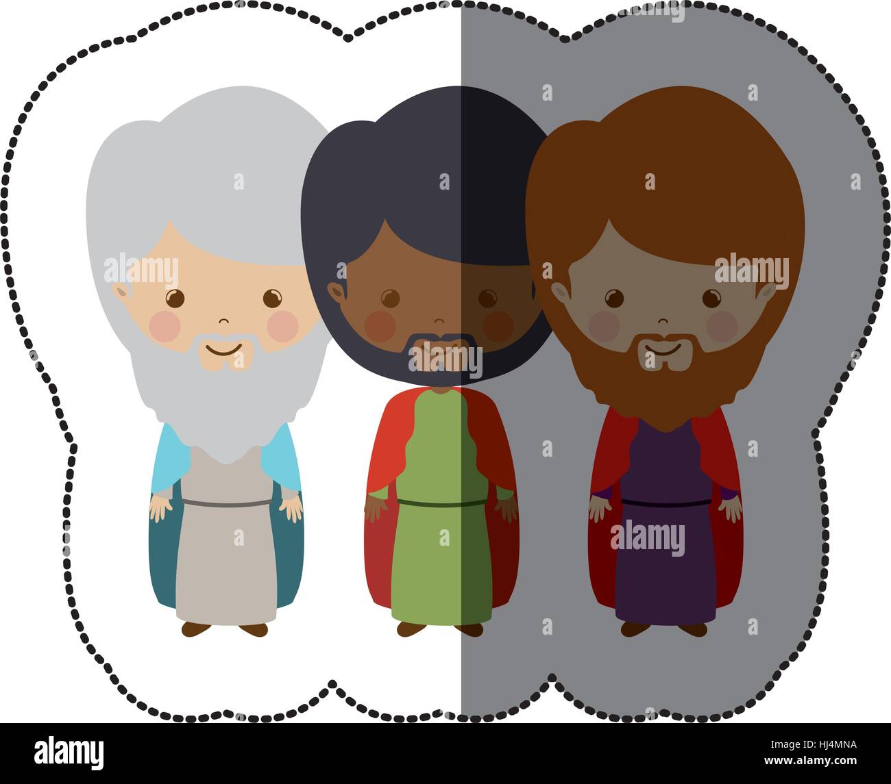 three wise men icon vector illustration graphic Stock Vector Image ...