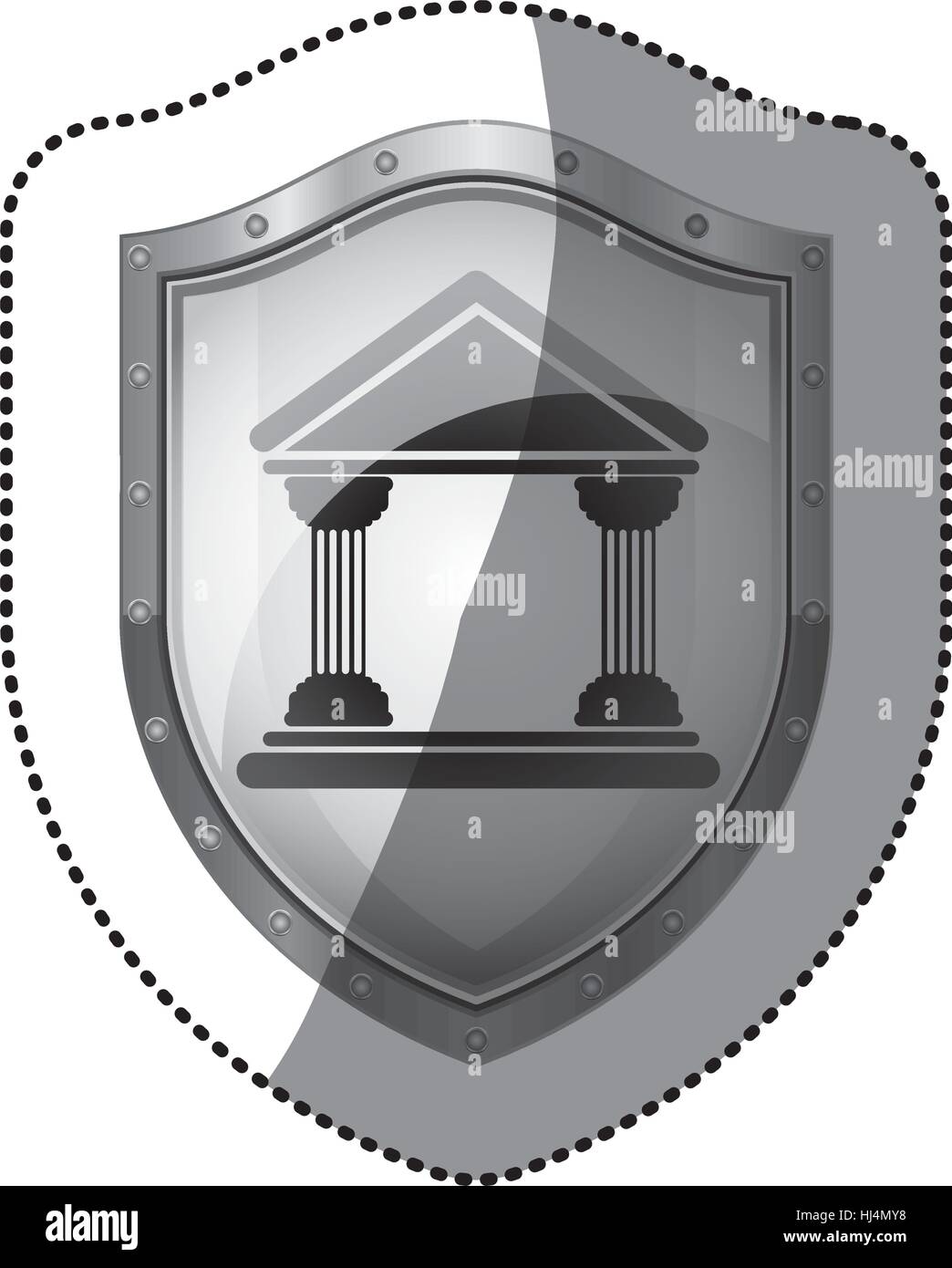 Court building symbol icon vector illustration graphic design Stock ...